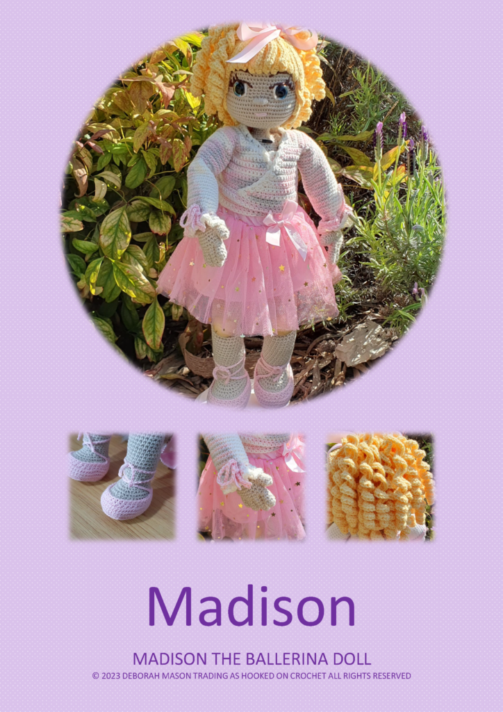 Crochet Pattern for Madison - A Ballerina Doll - Hooked On Crochet