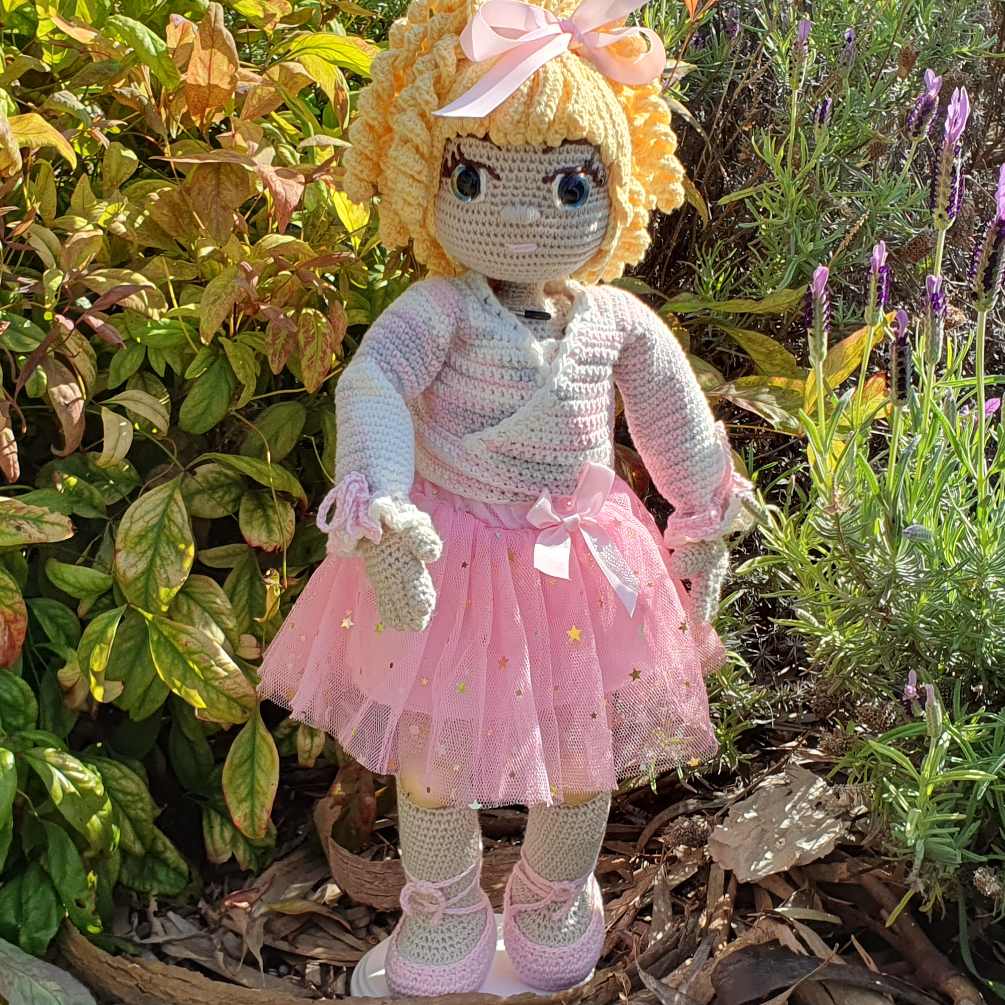 Madison Balleria Doll in Pink - A Crochet Amigurumi Doll - Debs Hook ...